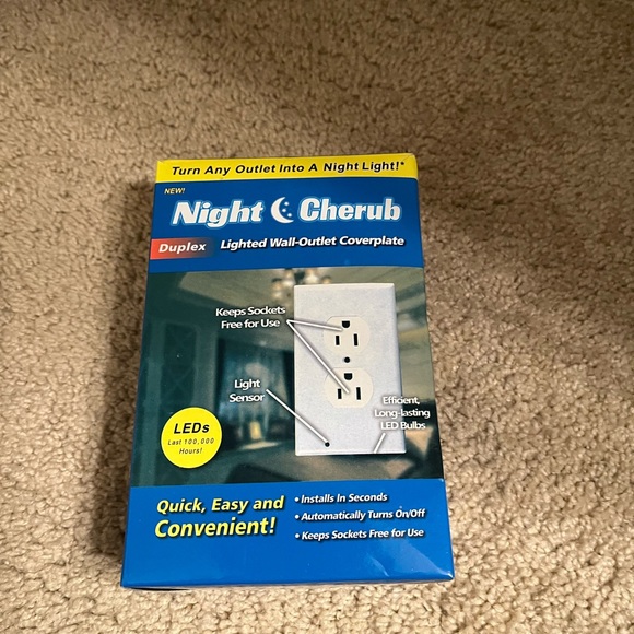 Other | Night Cherub Lighted Wall Outlet Cover Plates | Poshmark